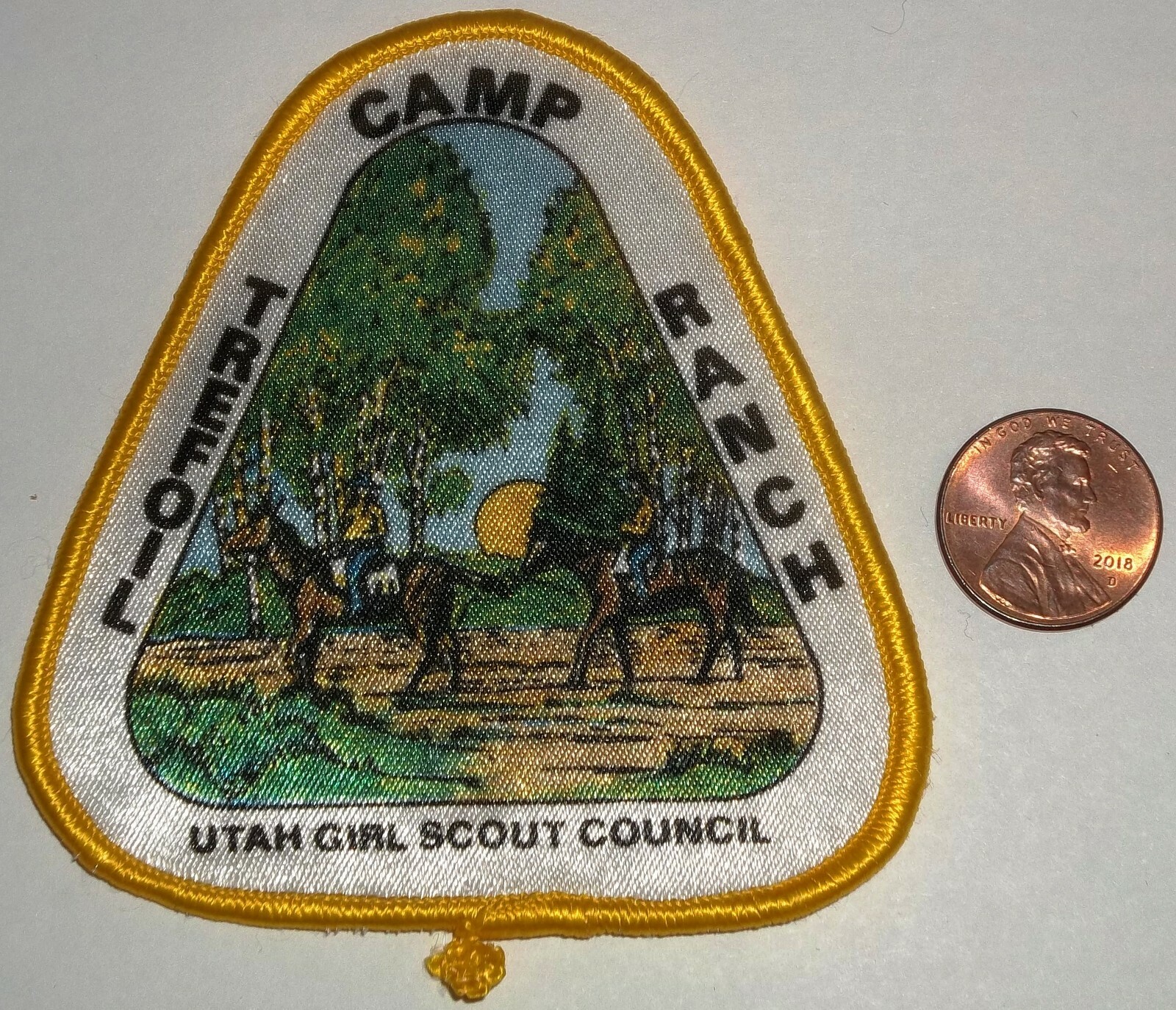 VINTAGE GSA UTAH GIRL SCOUTS OF AMERICA TREFOIL CAMP RANCH PROVO UT ...