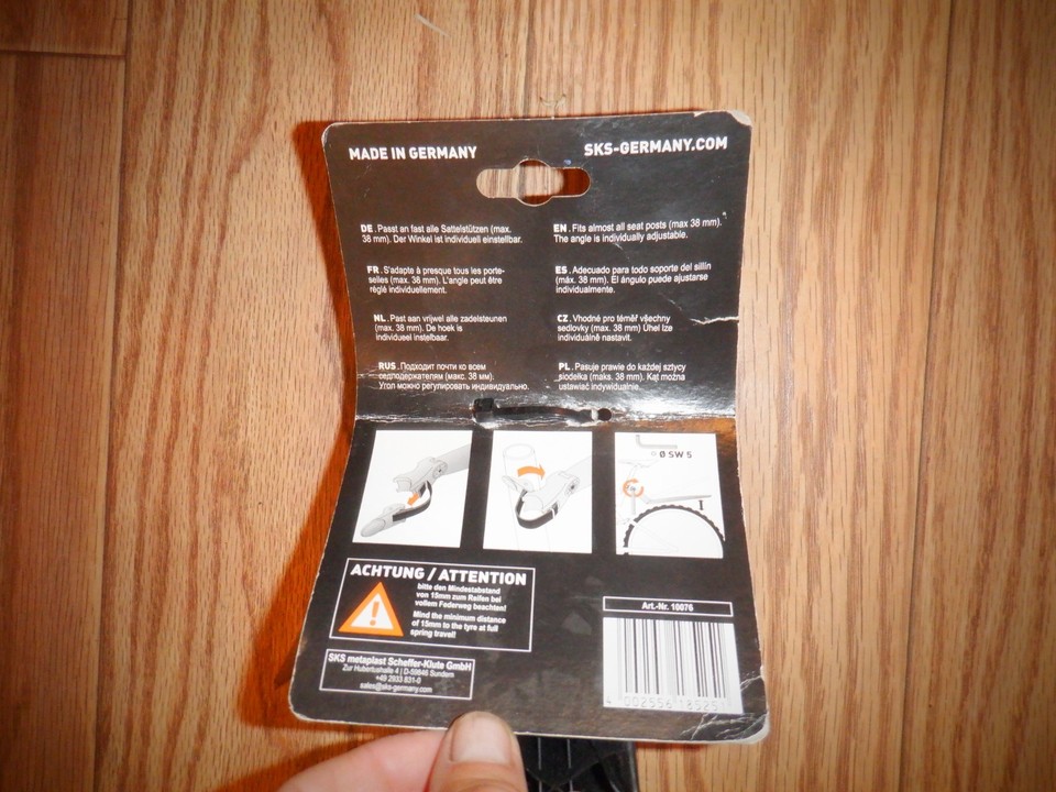 Bike fender, rear, mudguard, SKS X-tra-dry 26", black | eBay