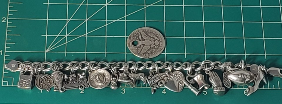 Vtg Sterling Silver Loaded Charm Bracelet Lot | eBay