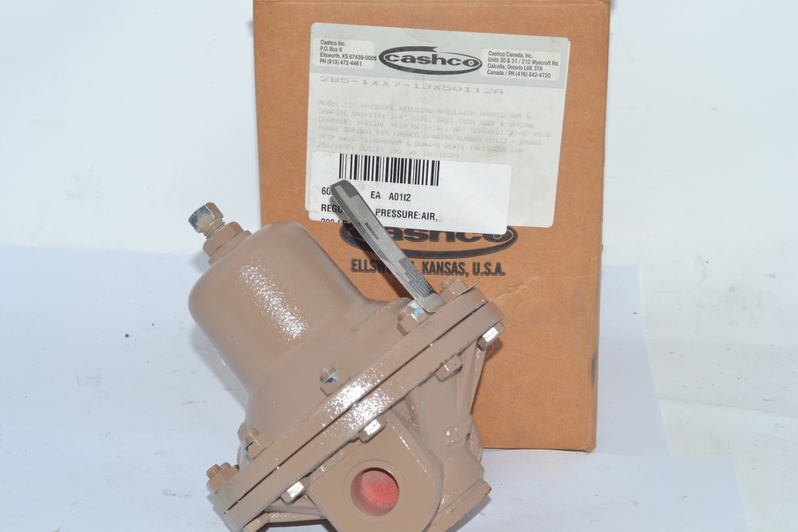 NEW Cashco Model D 3/4'' Pressure Reducing Regulator 30-80 PSI 250 CWP ...