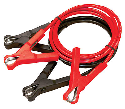 MOTORCYCLE SCOOTER ROAD BIKE BATTERY BOOSTER JUMP LEAD CABLE 1.5M LONG ...