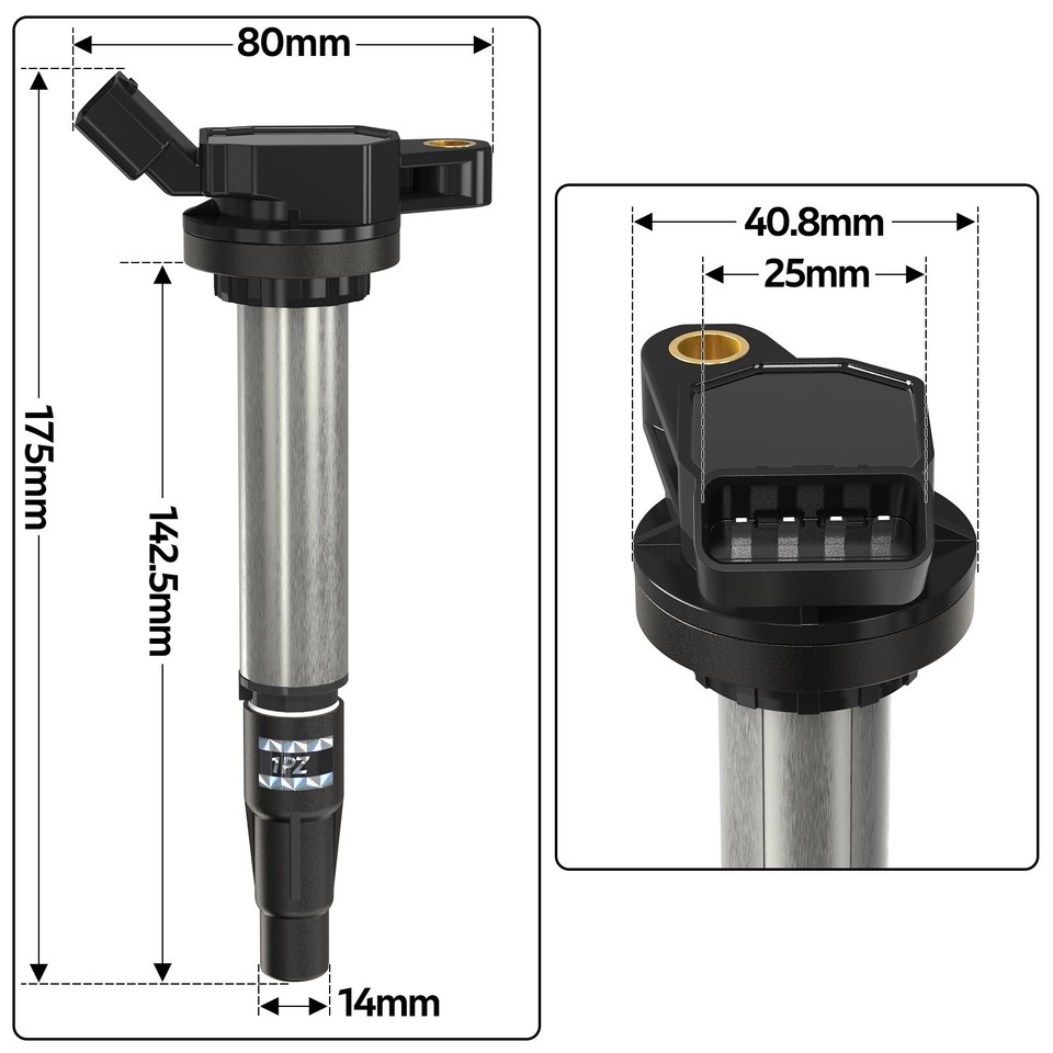 For 4x Ignition Coil OEM Denso 90919-02258 UF596 UF619 Toyota Prius ...