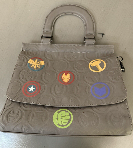 Disney Marvel Loungefly Avengers Debossed Crossbody bag purse - New ...