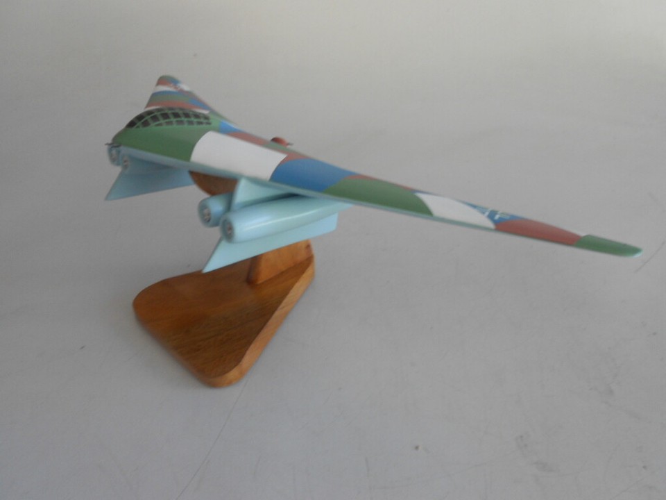 Ho-18-B Horten XVIII Bomber Airplane Desk Wood Model Big New | eBay
