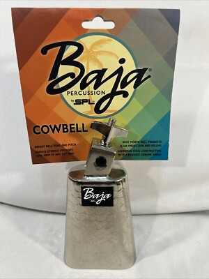 Sound Percussion Labs Baja Percussion Hammered Chrome Cowbell 4.5 in ...