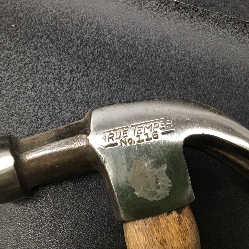 Vintage True Temper 116 Hammer Original handle Sticker ~16 oz VERY NICE ...