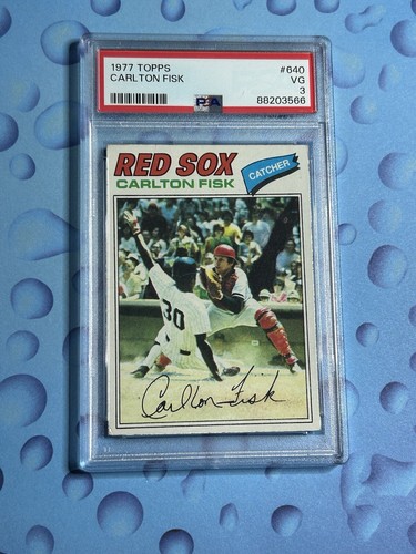 1977 Topps Carlton Fisk Card #640 graded PSA3 Red Sox | eBay