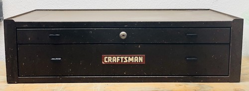 Craftsman 2 Drawer 28 Machinist Tool Box No Keys Base Middle Chest Rare ...