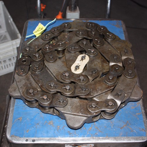 RS160 LINKED CHAIN Forged link industrial Conveyor elevator approx 2m ...