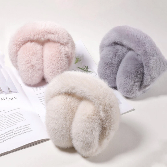 Fluffy Ear Muffs Winter Soft Earmuffs Cute Ear Covers Cold Weather ...