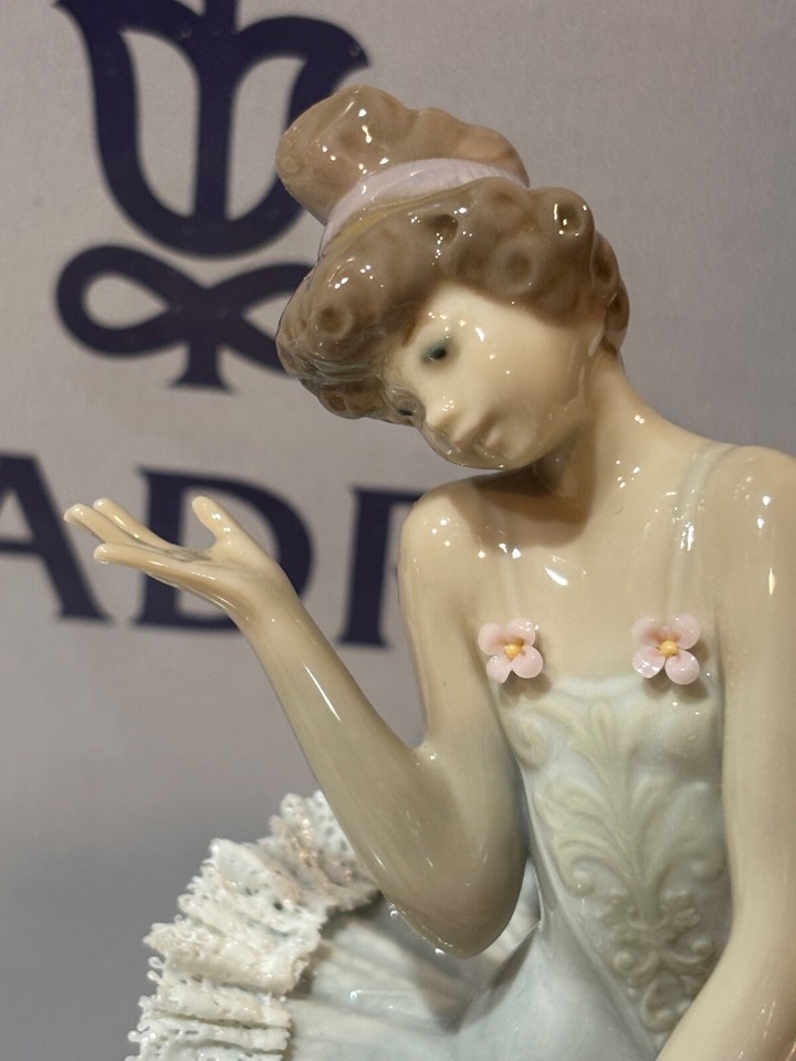 Lladro Figurine “ Dress Rehearsal” #5497 Two Ballerinas Mint Org. Box ...
