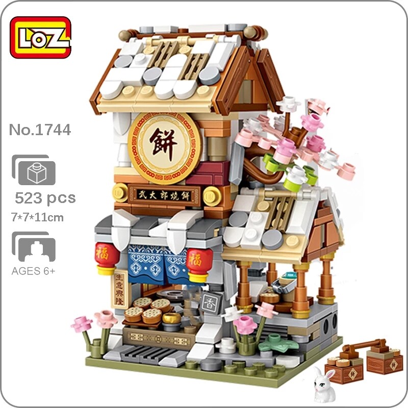 LOZ Mini Chinese Street - Traditional Architecture Building Blocks ...