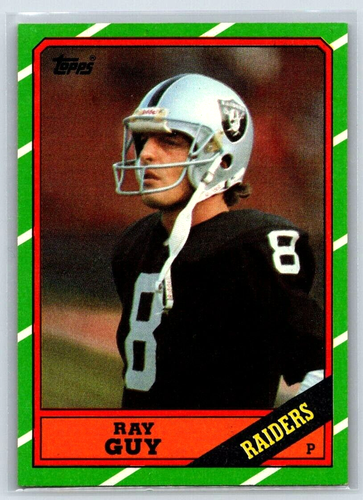 1986 NFL Topps Ray Guy #69 Oakland Raiders 86-TFBC | eBay