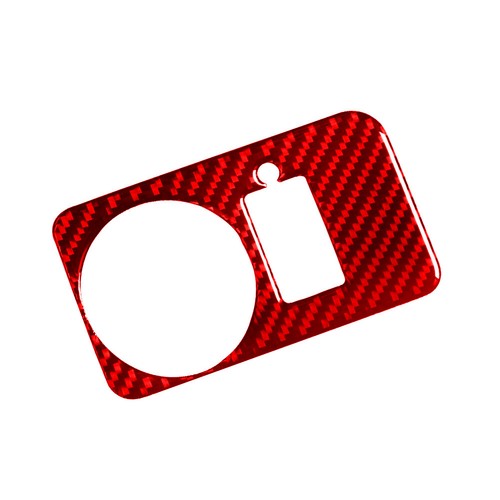Red Carbon Fiber Headlight Switch Cover Trim Fit For Ford Mustang 2005 ...