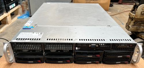 SuperMicro 825-7 Server 2x Xeon X5550 @ 2.66GHz 68GB RAM 1xPSU 3x250GB ...