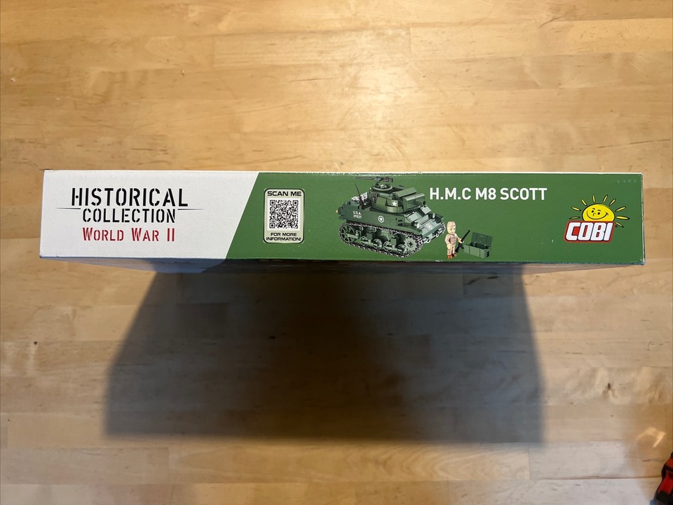 COBI WWII H.M.C M8 Scott Tank US Army 1:35 Toy Building Block Model Set ...