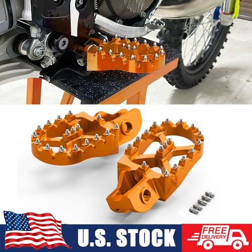CNC Foot Pegs Footrests For KTM 125 150 250 300 350 450 500 EXC F XCW ...