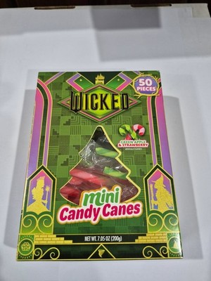 Wicked Candy 50 pieces Sour Green Apple & Sweet Strawberry Candy Canes ...