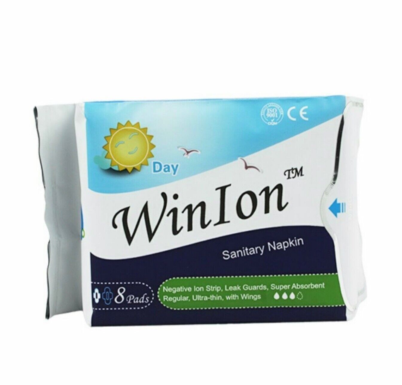 80 Pads Winalite WinIon Sanitary Napkin Girl Menstrual Pads with Wings ...