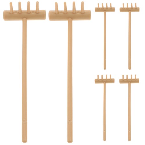 6 Pcs Sand Rake Set Office Zen Mini Garden Rakes for Sandbox Gardening ...