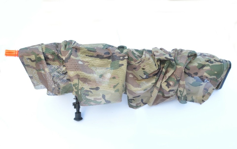 Camouflage Rifle Sniper Veil Netting Mesh Gun Wrap Material - Camo ...
