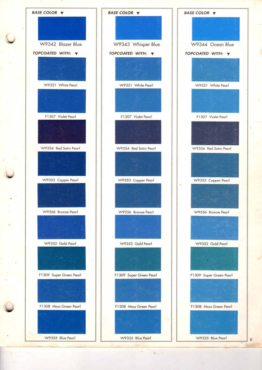 Dupont Automotive Paint Color Codes List Pdf - Infoupdate.org