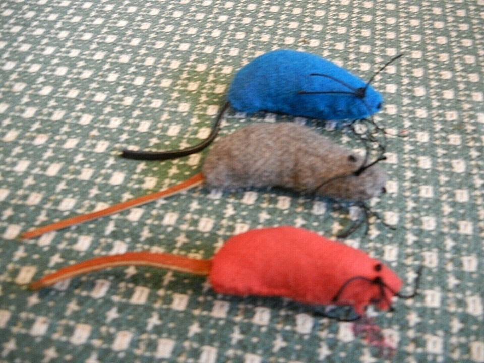 3 Handmade Catnip Mice Toys NWT | eBay