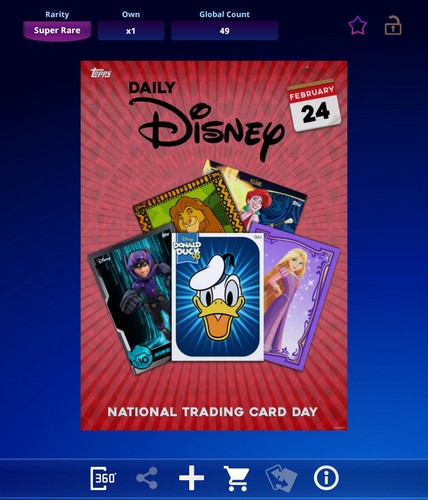 TOPPS DAILY DISNEY 2025 FEBRUARY 24 Red Mousefractor - NATIONAL TRADING ...