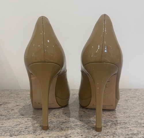 Ladies taupe sledge platform shoes 4 inch heel LK Bennett size EU36 ...