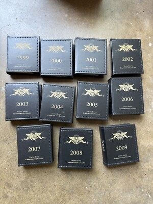 1999-2009 United States Commemorative Gallery Quarters 11 Mini Albums ...