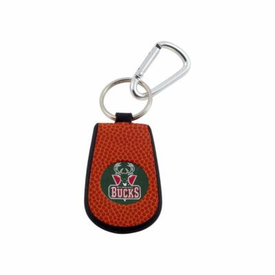 Milwaukee Bucks Classic Leather Basketball Keychain [New] NBA Key Chain ...