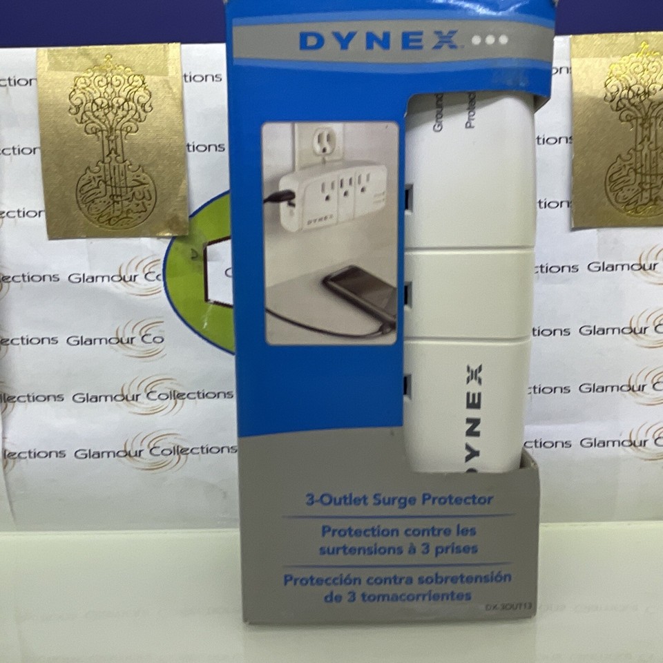 Dynex - 3-Outlet Surge Protector - Multi Model: DX-3OUT13 (B4) | eBay
