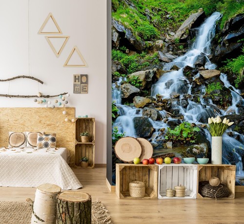 3D Waterfall A6287 Wallpaper Wall Murals Removable Self-adhesive Amy | eBay