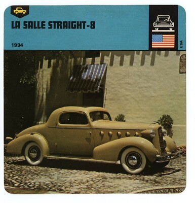 La Salle Straight 8 - GT / Production Car Edito Service SA Auto Rally ...
