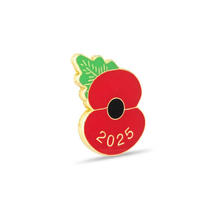 Poppie Pin 2025 Badge Red Poppies Pin Badge Remember Veteran Solider ...
