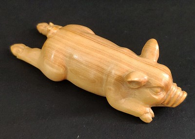 Netsuke - Pig Carving