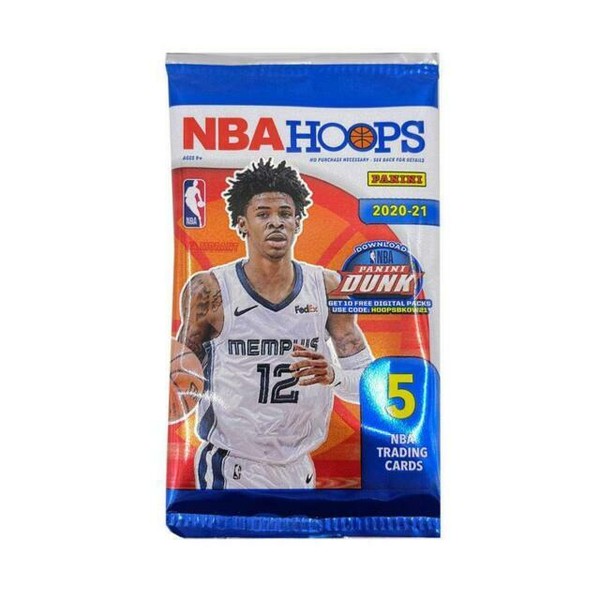 Panini 2020-21 NBA Hoops Basketball Trading Card Booster Pack - 5 Piece ...