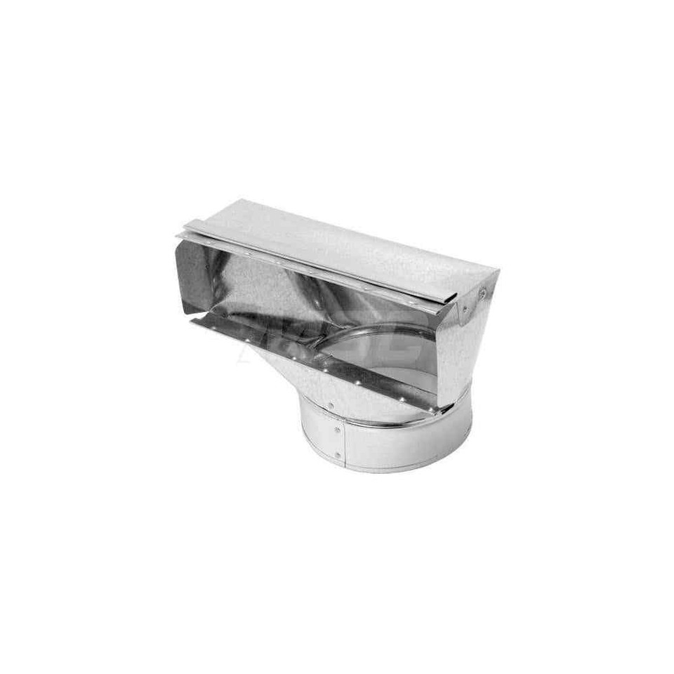 Made in USA Galvanized HVAC Duct 90 Stack Boot, 6" ID, 3-1/4" Wide x 12 ...