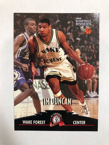 1997 Tim Duncan Scoreboard Rookie Card #1 RC Wake Forest, Spurs NM-MINT ...