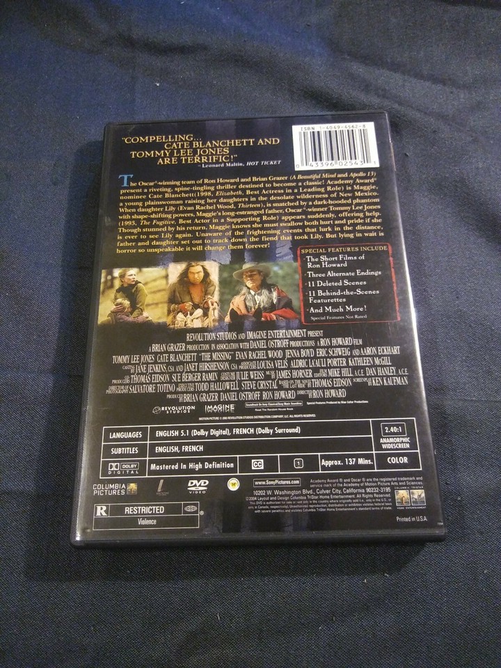 The Missing [Widescreen Special Edition] 43396025431| eBay