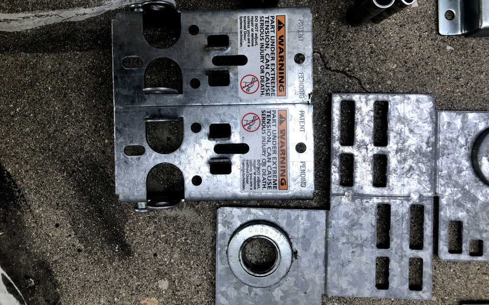 Garage Door Parts End Bearing Plates Brackets Torsion Spring Bracket ...