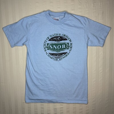 Vintage 70s T-Shirt Society Native Oregon Born James Cloutier SNOB 1979 ...
