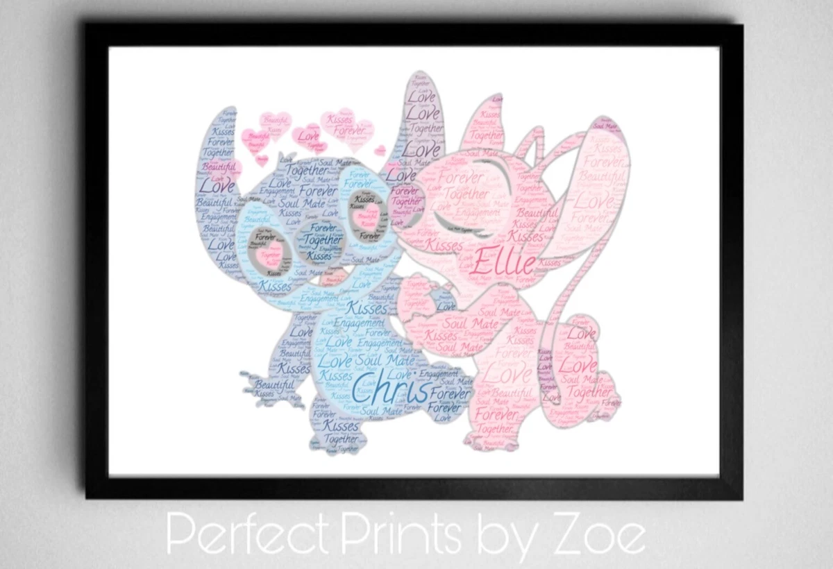 How To Draw Stitch And Angel Step By Step