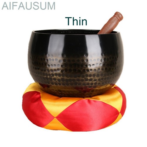 3.5" -16" tibetan singing bowl healing drum Copper Chime alms Buddha ...