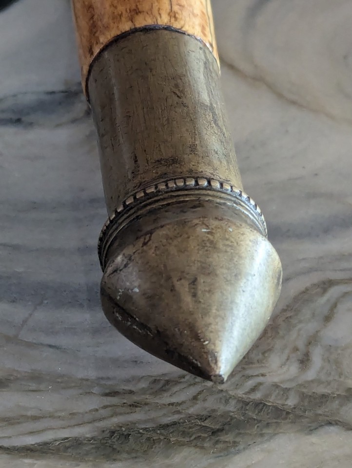 Antique Dha Sword Southeast Asia Laos,Hand Etched Blade,Wood Scabbard ...