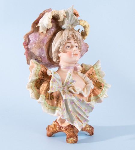 RW Rudolstadt Art Nouveau Germany Porcelain Figurine Bust c.1900 Marked ...
