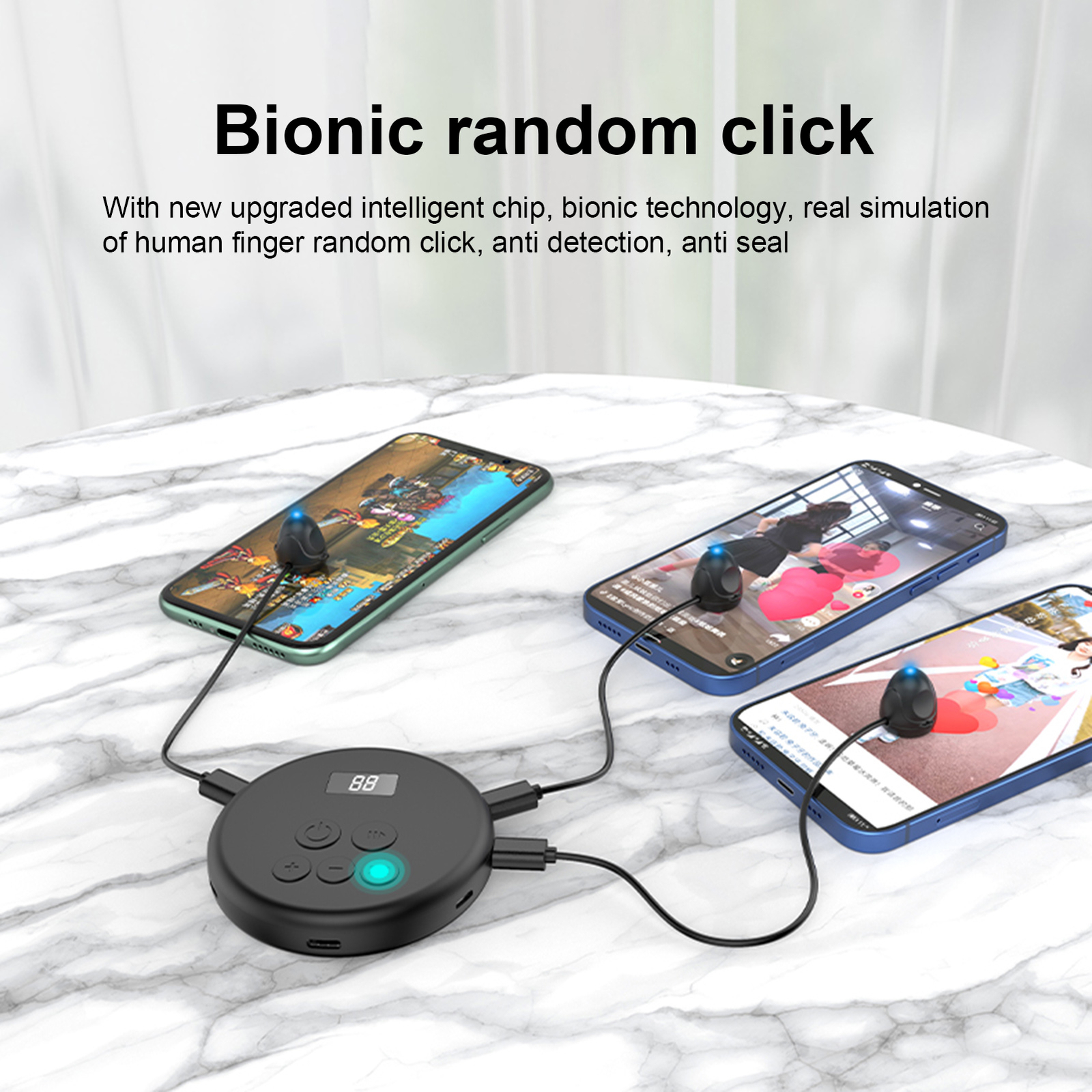 Phone Screen Clicker Digital Display Clicking Simulated Finger Phone ...