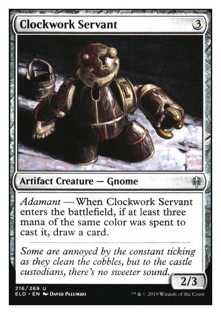Clockwork Servant Throne of Eldraine MTG - NM+ | eBay