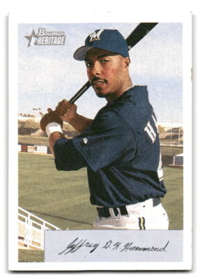 Jeffrey Hammonds 2002 Bowman Heritage Baseball #349 Milwaukee Brewers ...
