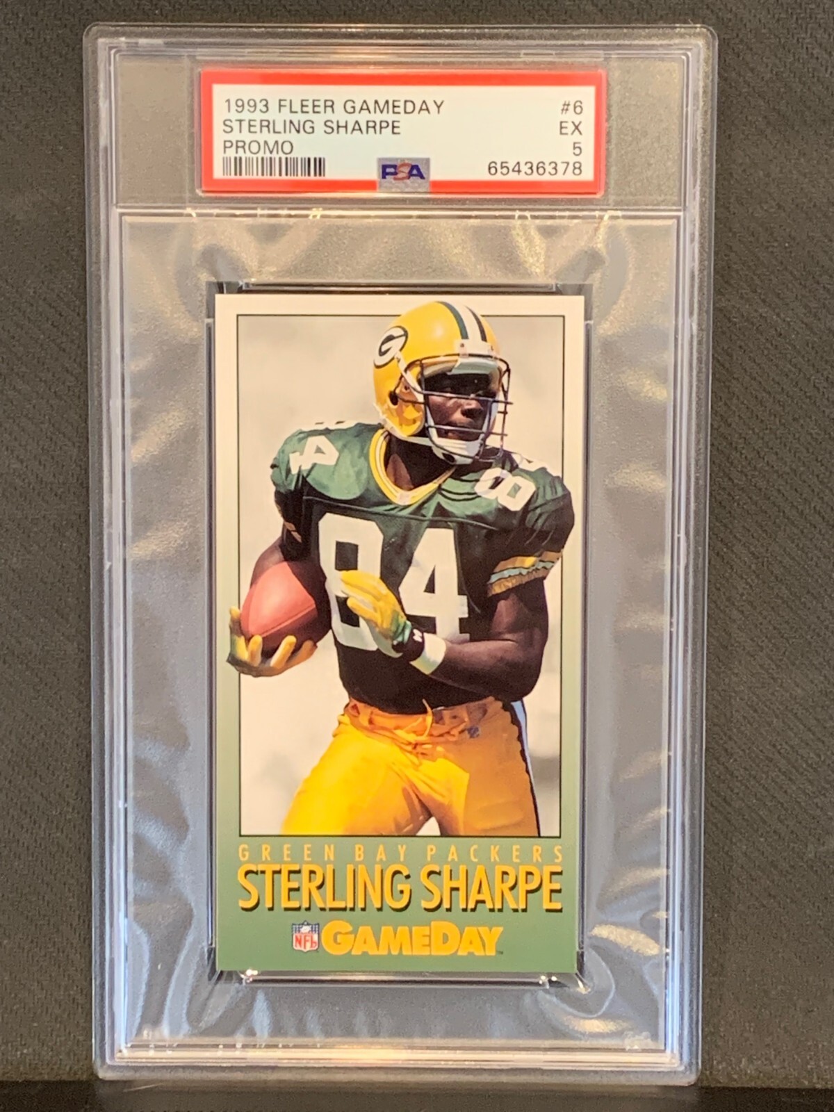 Sterling Sharpe Graded Fleer Gameday 1993 #6 PSA 5 Rare Promo Green Bay ...